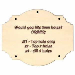 Fancy Shape 1 Birch Plywood and MDF Plaques